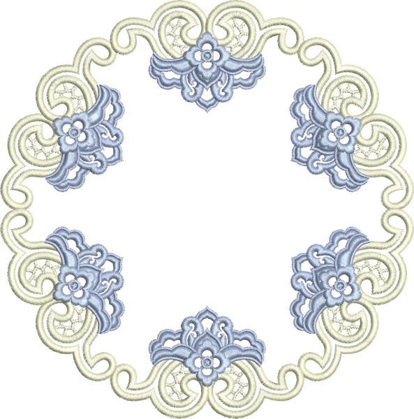 Cutwork by Sue Box - Circle Doily - Embroidery Motif – Sue Box Creations