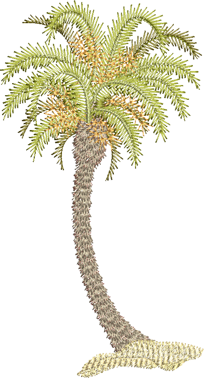 Palm Tree -B Embroidery Motif - 04 - Sue Box Moroccan designs – Sue Box ...