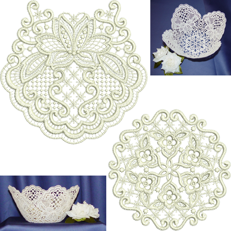 Lace - Exclusive Bowl Set Embroidery Motif by Sue Box – Sue Box Creations