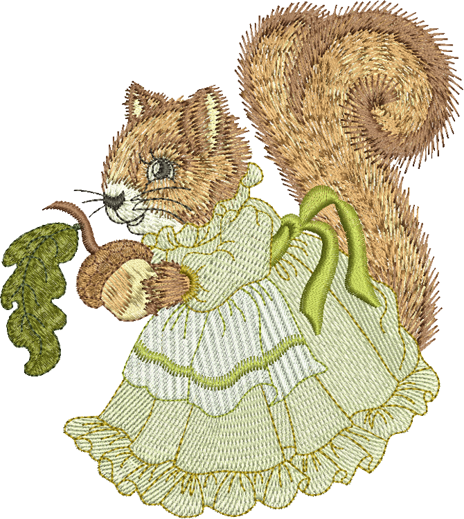 Squirrel - Sandy Squirrel Embroidery Motif - 08 by Sue Box – Sue Box ...