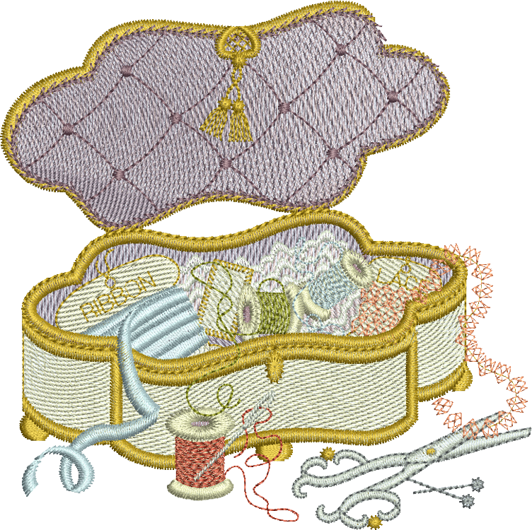 Sewing Box Embroidery Motif - 09 by Sue Box – Sue Box Creations