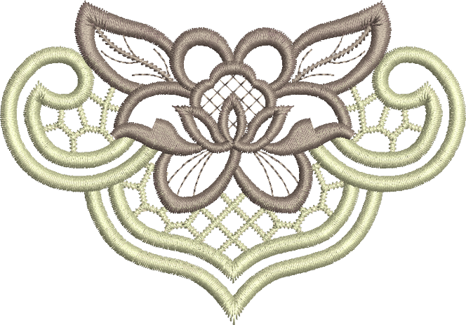 Cutwork Flower 2 Embroidery Motif - 15 by Sue Box – Sue Box Creations