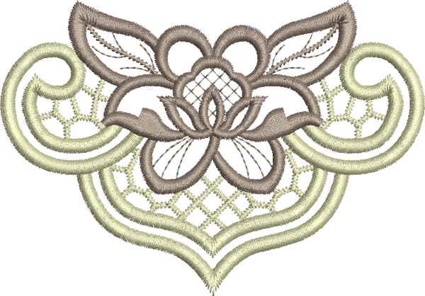 Cutwork Flower 2 Embroidery Motif - 15 by Sue Box – Sue Box Creations