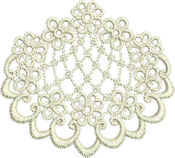 Lace Edge Embroidery Motif - 15 by Sue Box – Sue Box Creations