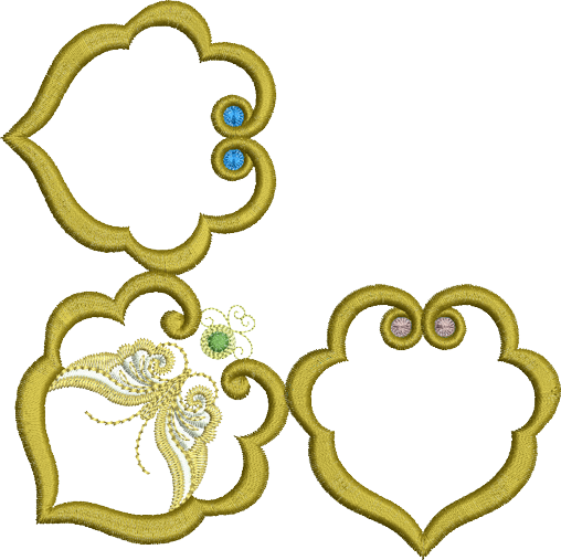 Jewel Motif Borders Set 2 - Corner 1 - 15 - by Sue Box – Sue Box Creations