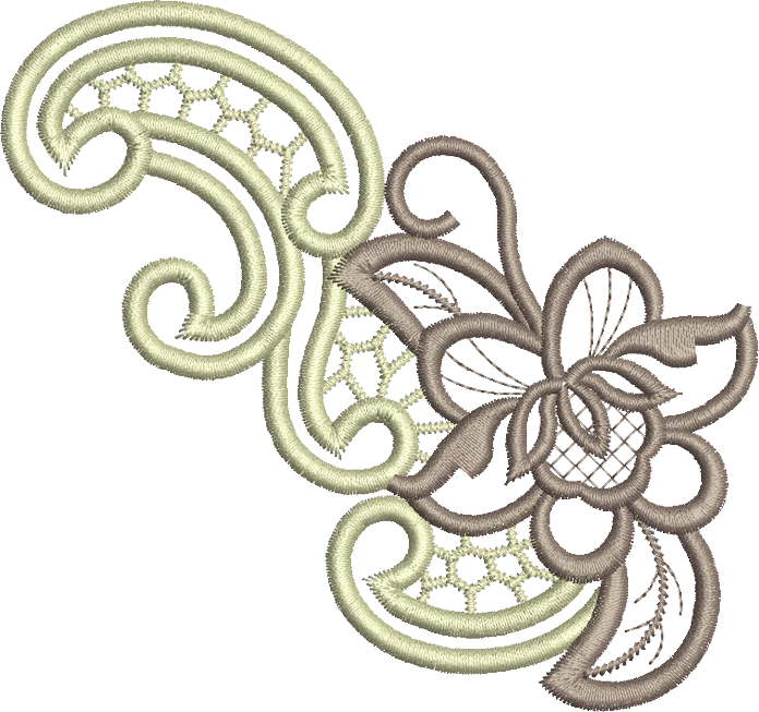 Cutwork Flower 3 Embroidery Motif - 16 by Sue Box – Sue Box Creations