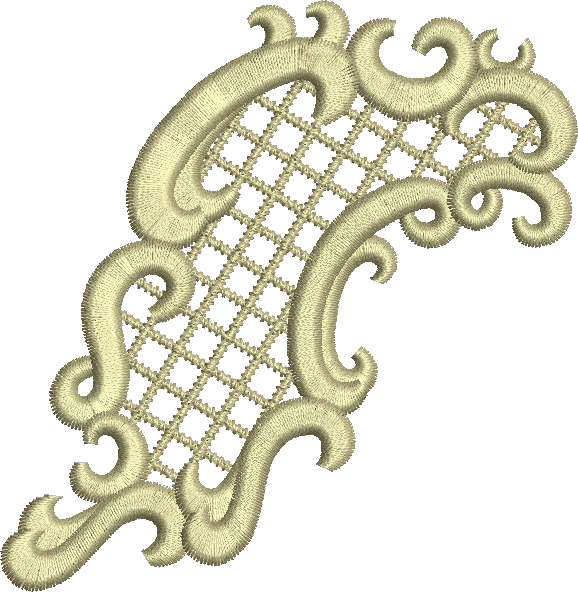 Applique Scroll Embroidery Motif - 20 - Floral Illusions - by Sue Box ...