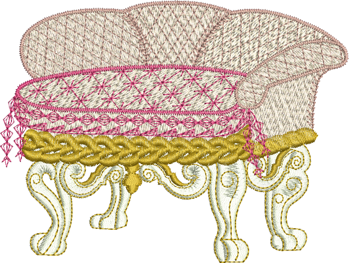 Love Seat Embroidery Motif - 32 - A Romantic Era - by Sue Box – Sue Box ...