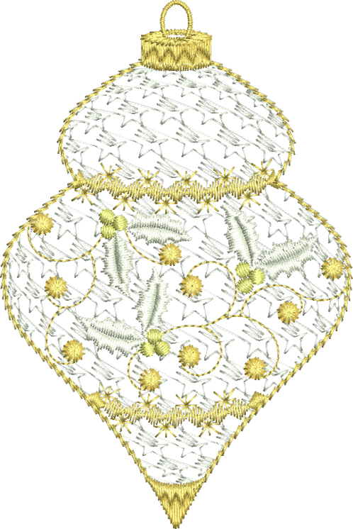 Christmas Bauble Design 6 - Embroidery Motif by Sue Box – Sue Box Creations